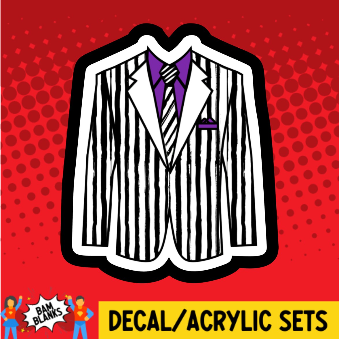 Beetle Tuxedo - DECAL AND ACRYLIC SHAPE #DA03281 – BAM Blanks and More