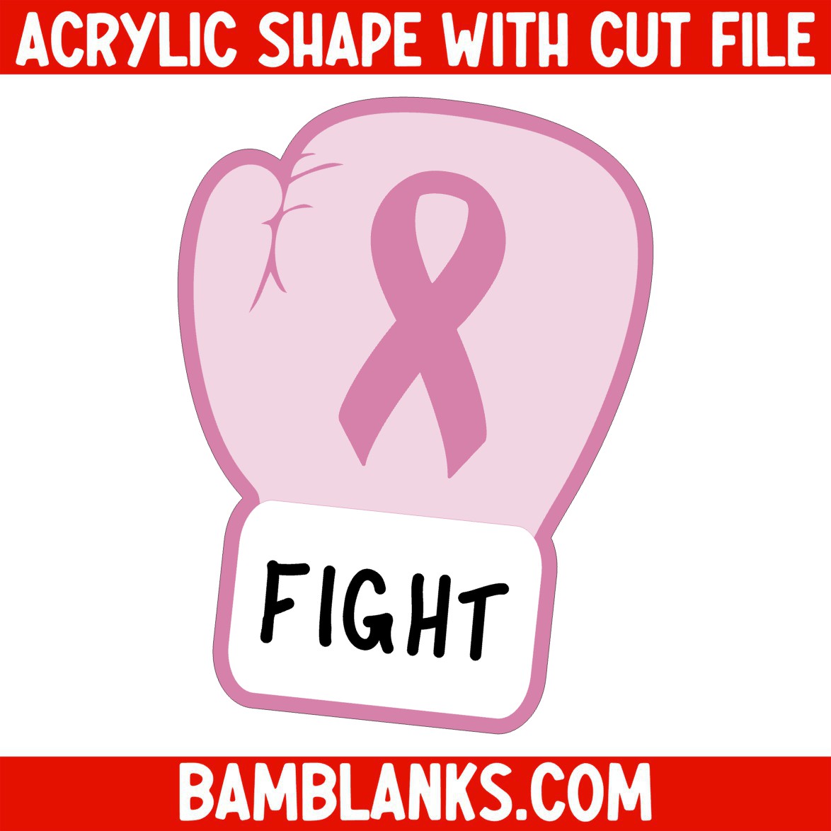 Boxing Glove - Acrylic Shape #455 – BAM Blanks and More