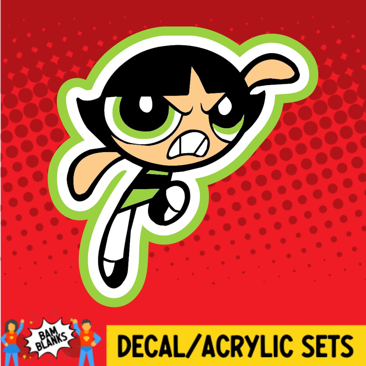 Buttercup - DECAL AND ACRYLIC SHAPE #DA02469 – BAM Blanks and More