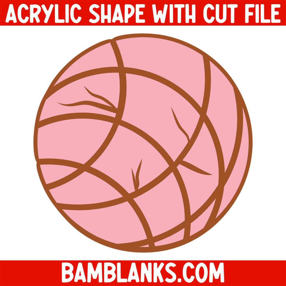 Concha Round - Acrylic Shape #1587 – BAM Blanks and More