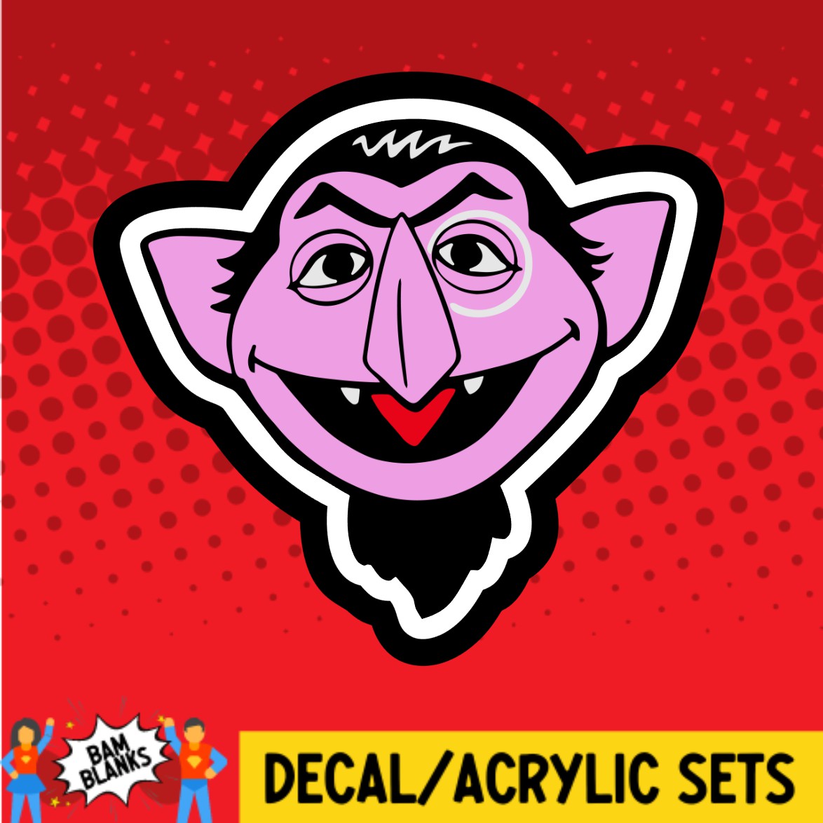 Count - DECAL AND ACRYLIC SHAPE #DA02619 – BAM Blanks and More