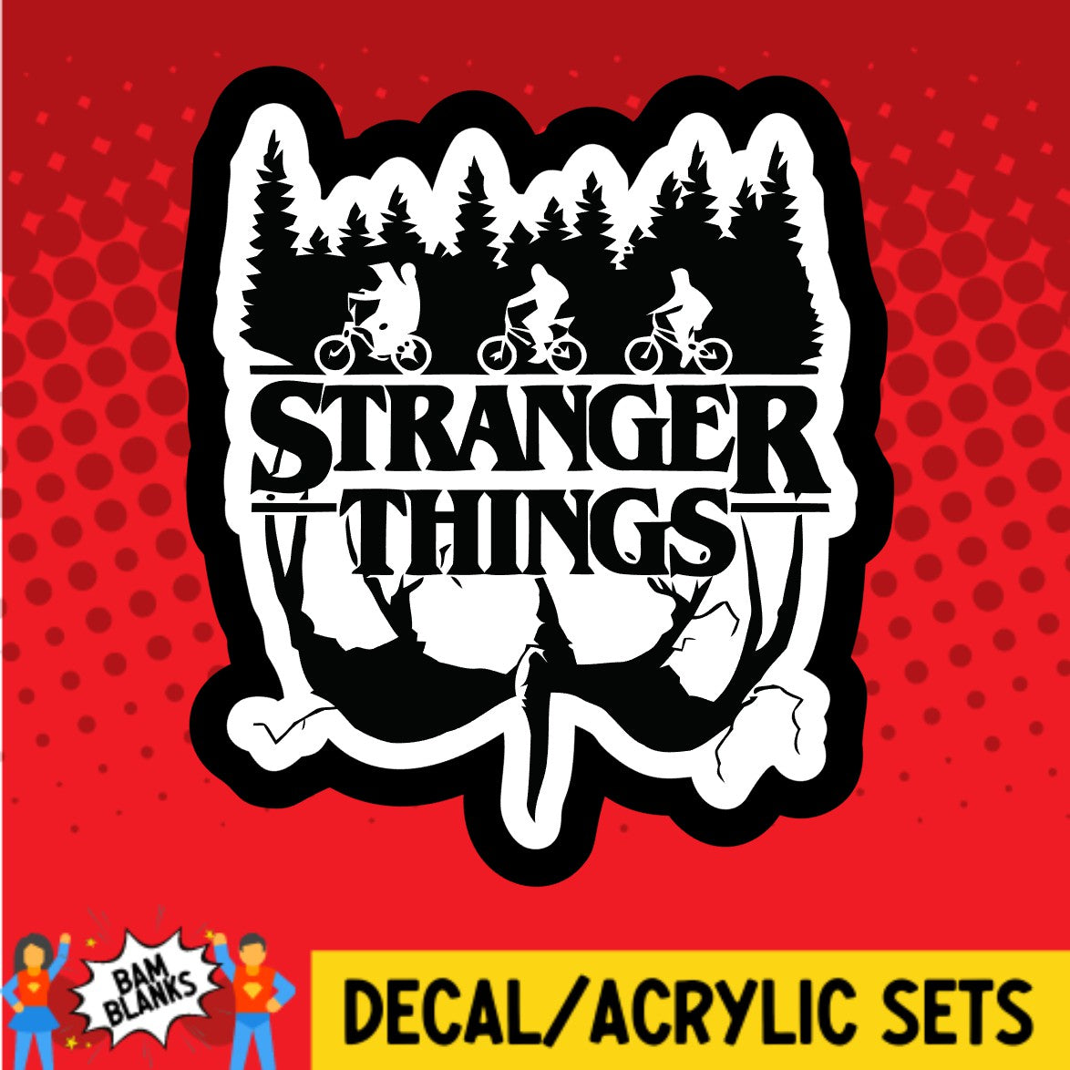 Demobat Silhouette - DECAL AND ACRYLIC SHAPE #DA03274 – BAM Blanks and More