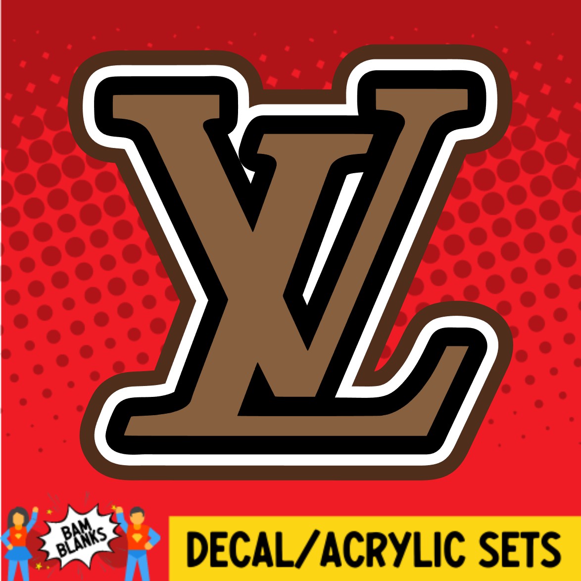 Designer 1 - DECAL AND ACRYLIC SHAPE #DA02338 – BAM Blanks and More