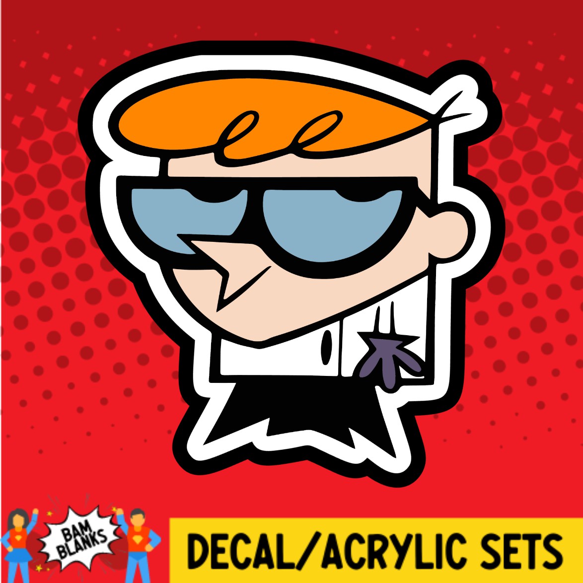 Dexter - DECAL AND ACRYLIC SHAPE #DA02470 – BAM Blanks and More