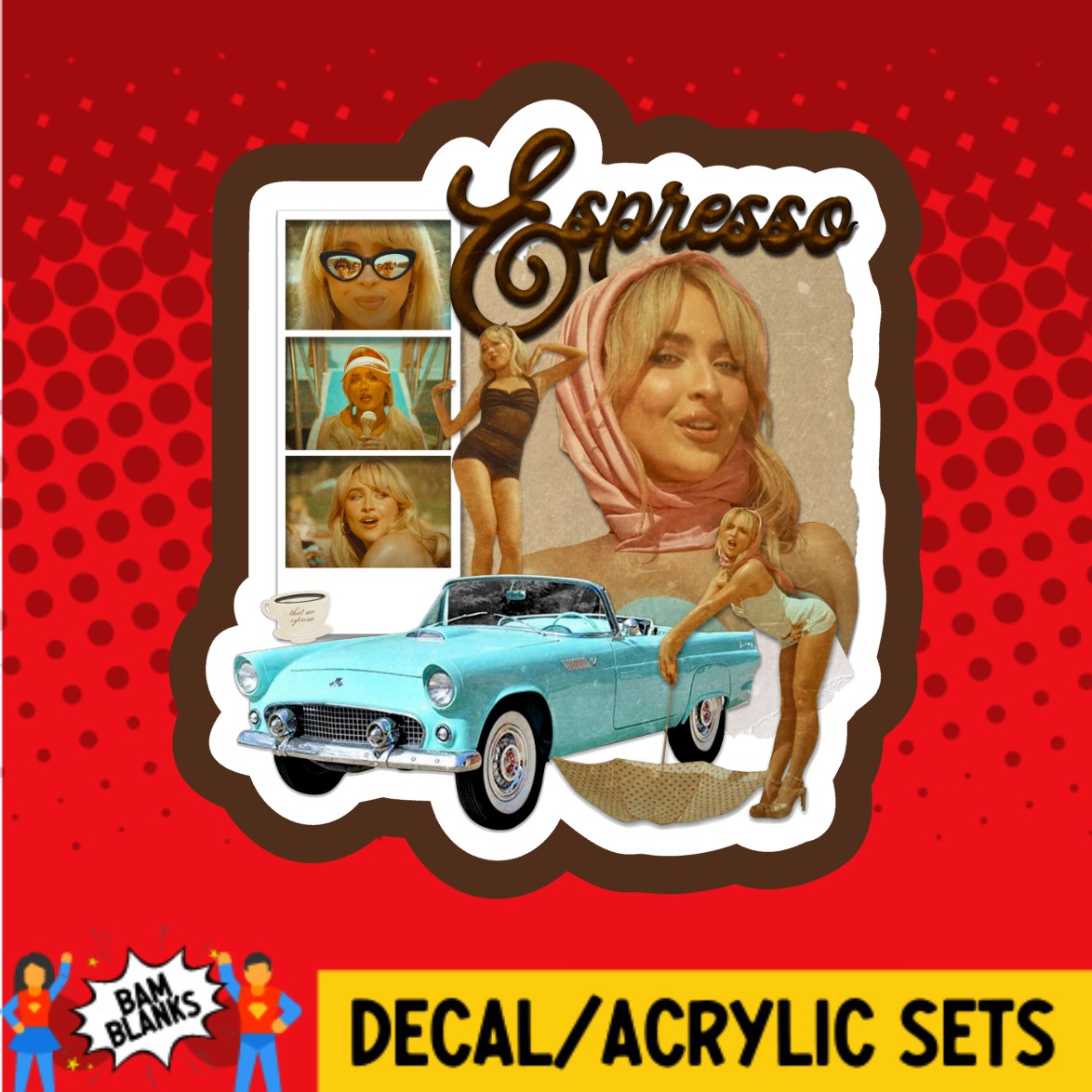 Espresso - DECAL AND ACRYLIC SHAPE #DA02943 – BAM Blanks and More