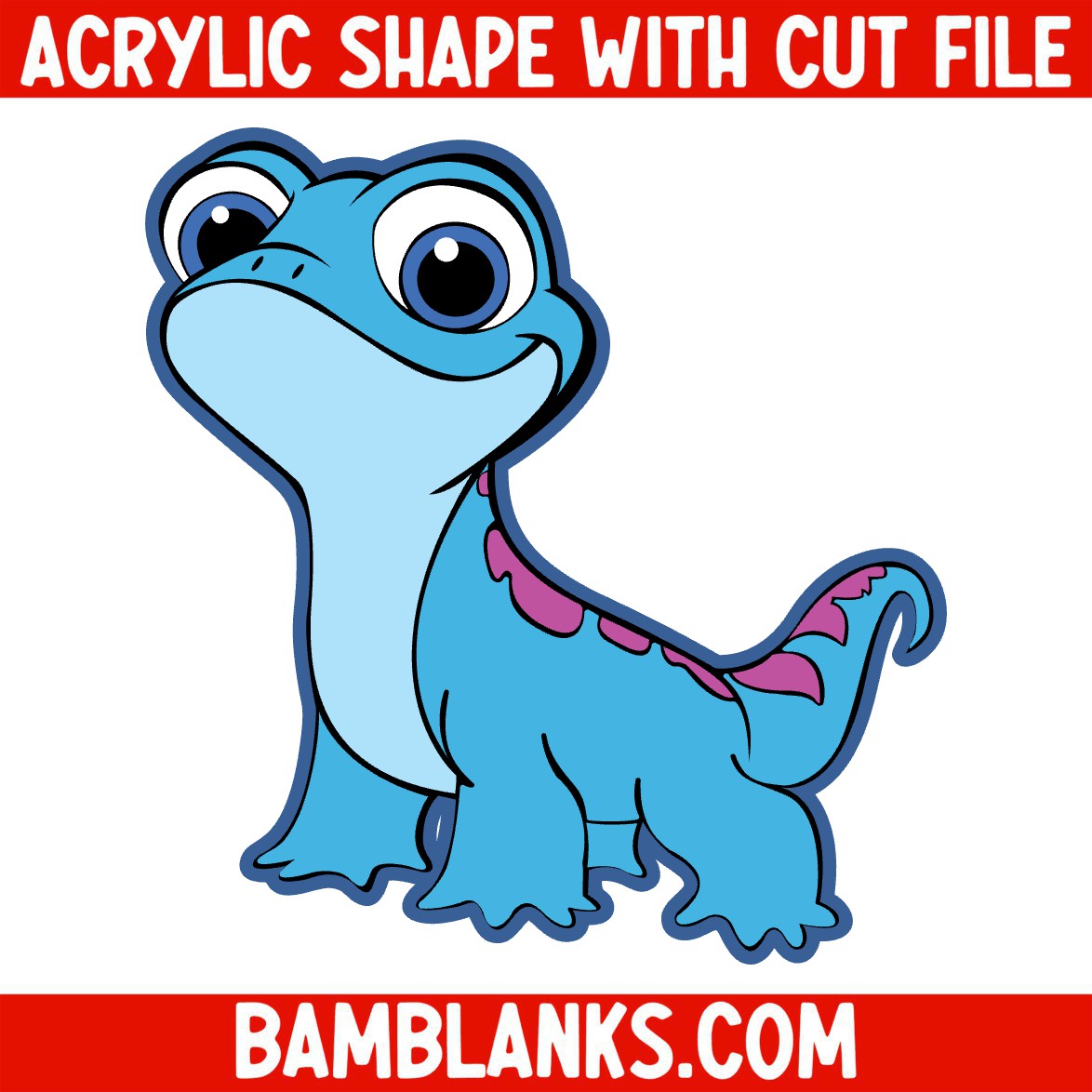 Fire Lizard (Fan Art) - Acrylic Shape #175 – BAM Blanks and More
