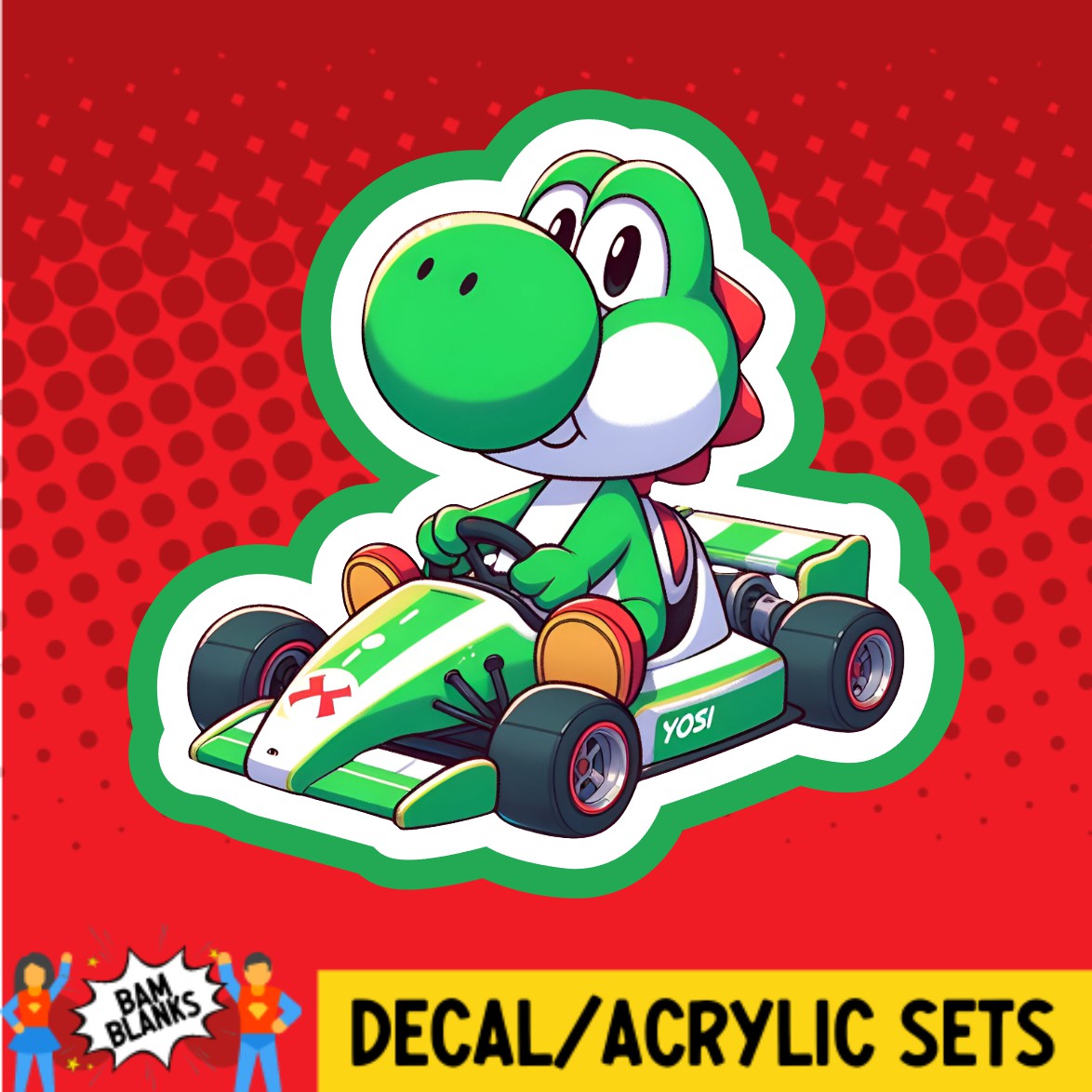 Green Lizard - DECAL AND ACRYLIC SHAPE #DA02282 – BAM Blanks and More