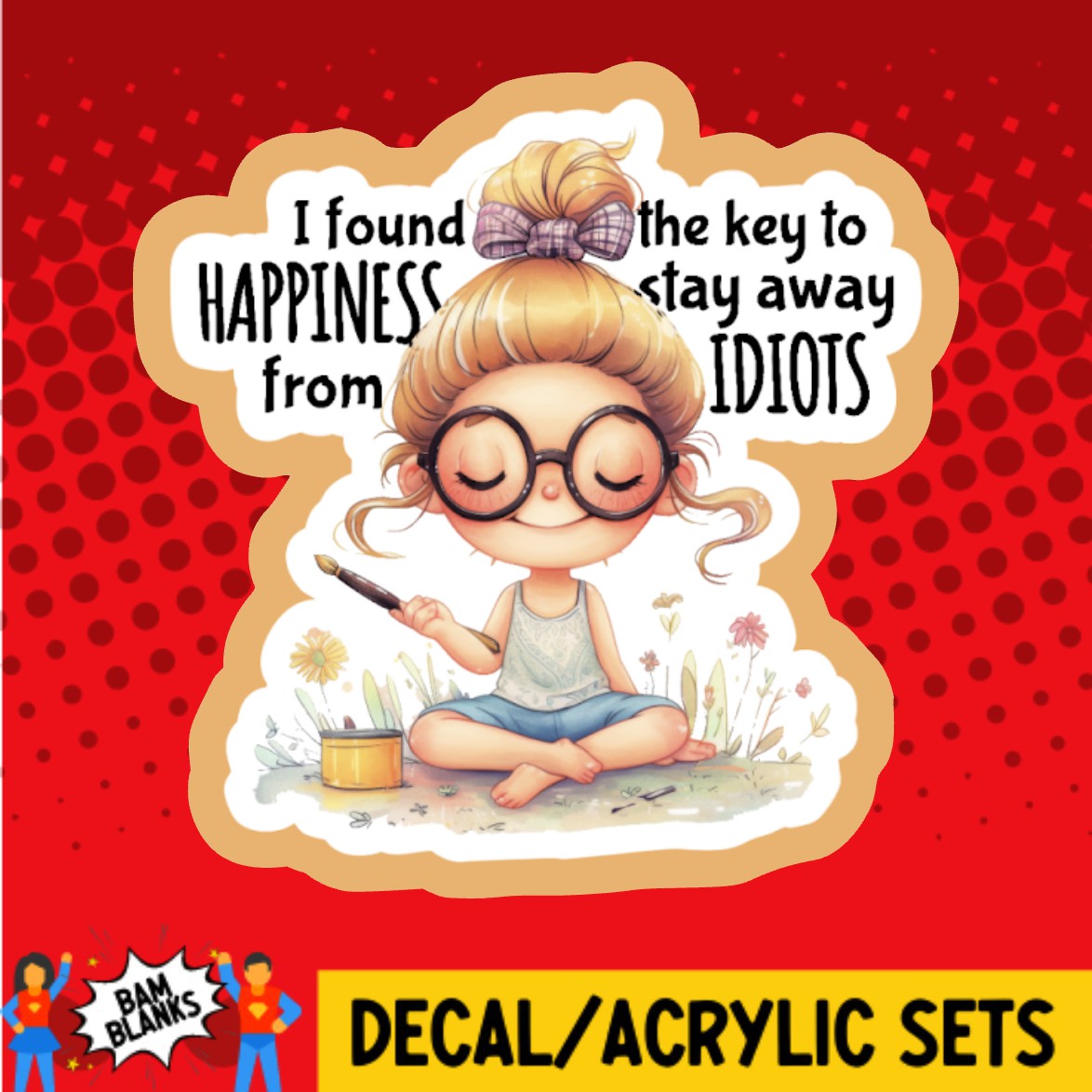 I Found The Key To Happiness - DECAL AND ACRYLIC SHAPE #DA02921 – BAM ...