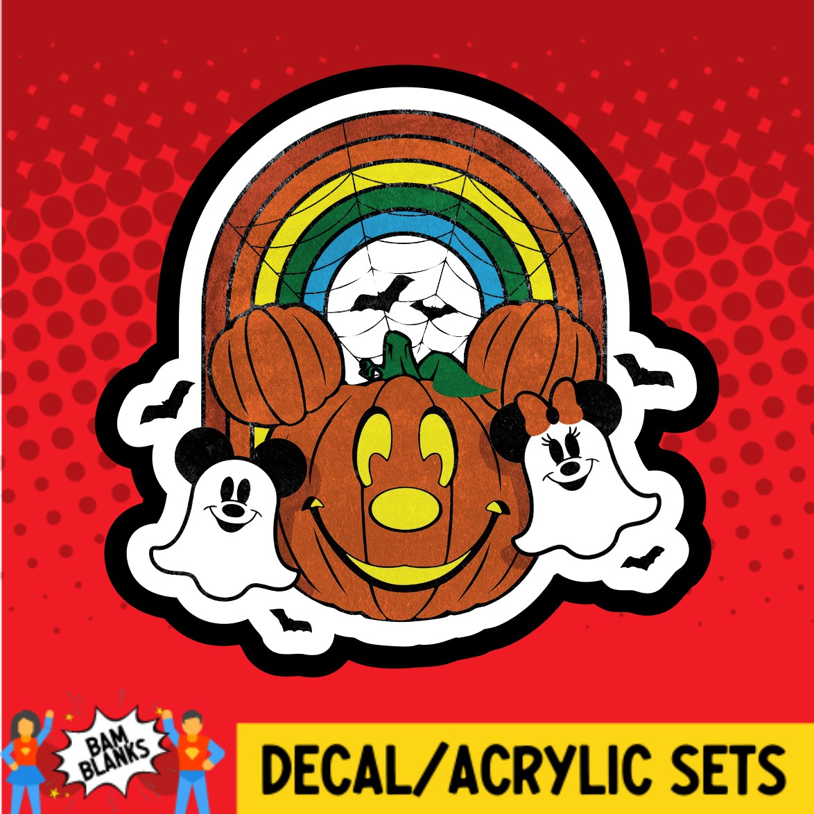 Mouse Halloween Rainbow - DECAL AND ACRYLIC SHAPE #DA02272 – BAM Blanks ...