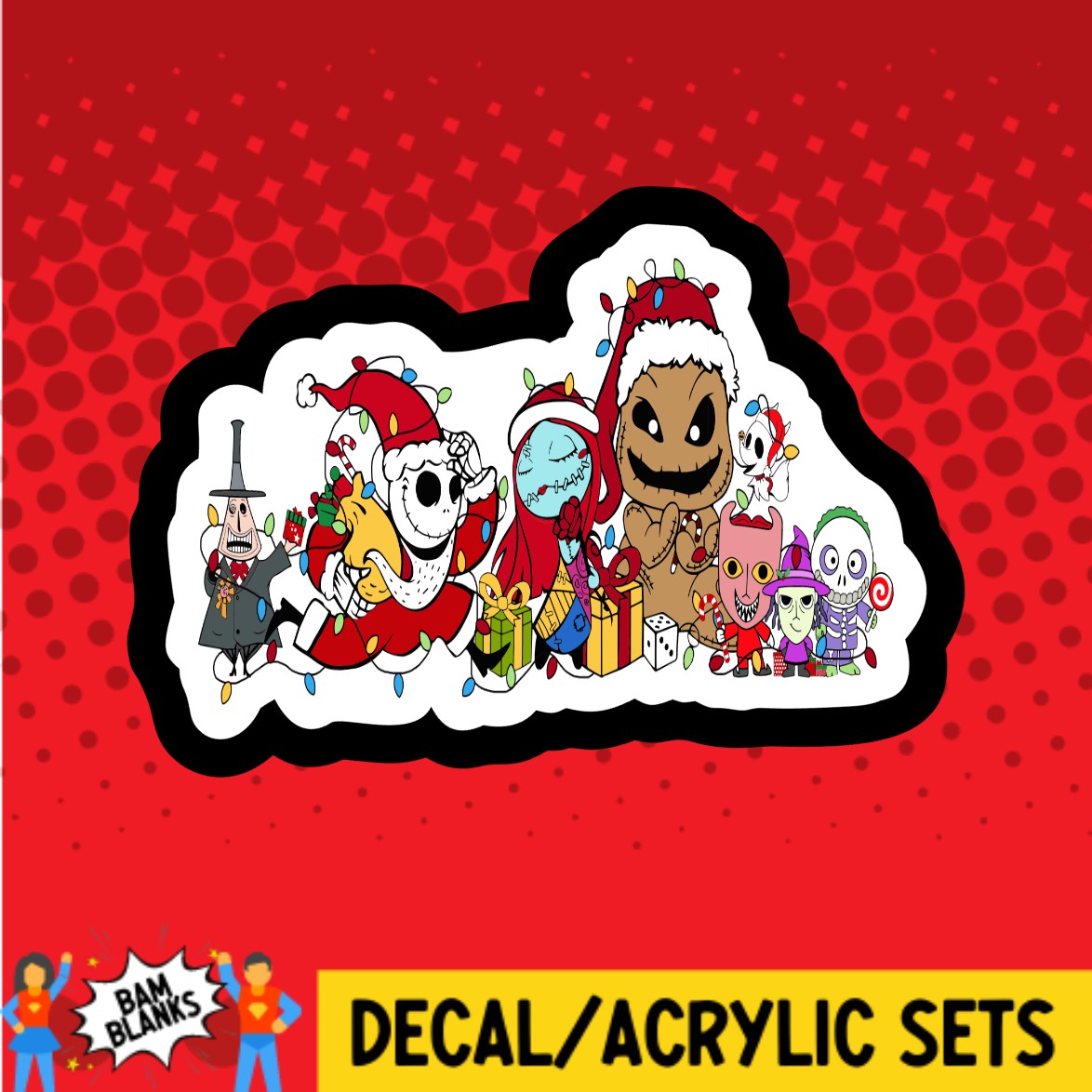 NBC Friends Christmas - DECAL AND ACRYLIC SHAPE #DA03425 – BAM Blanks ...