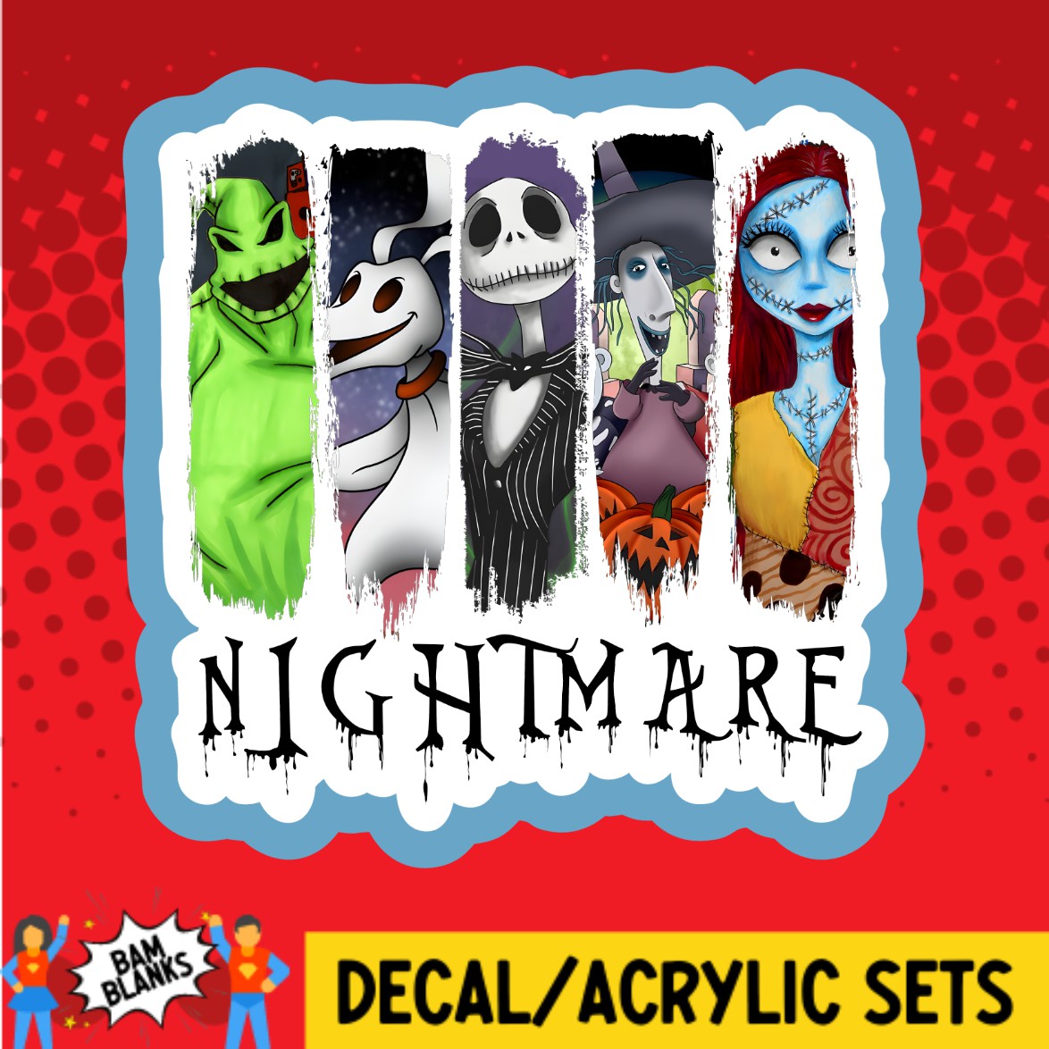 Nightmare Squad - DECAL AND ACRYLIC SHAPE #DA03217 – BAM Blanks and More