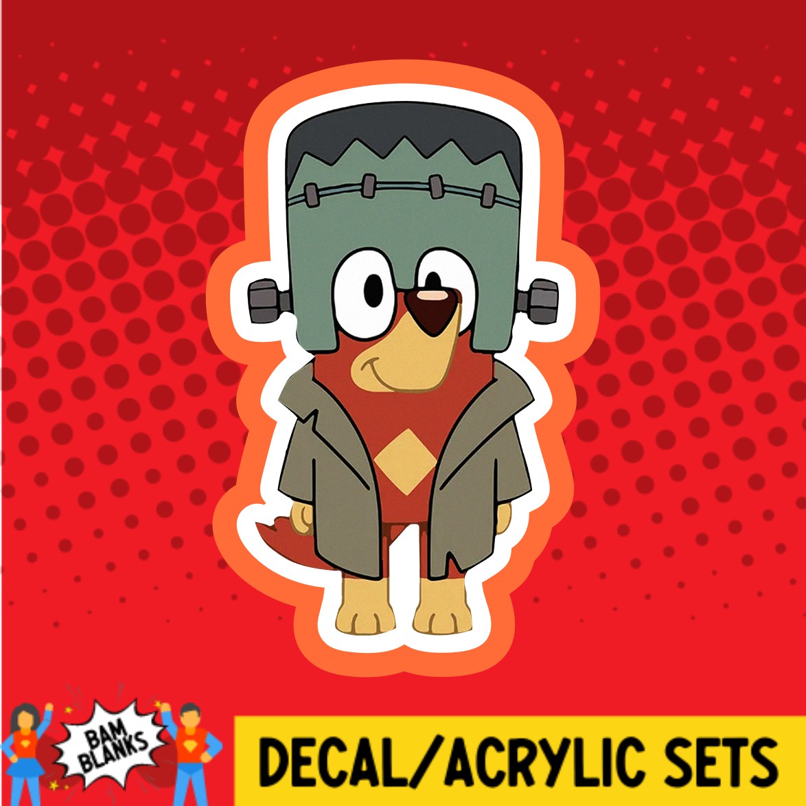 Rusty Dog Halloween - DECAL AND ACRYLIC SHAPE #DA02544 – BAM Blanks and ...