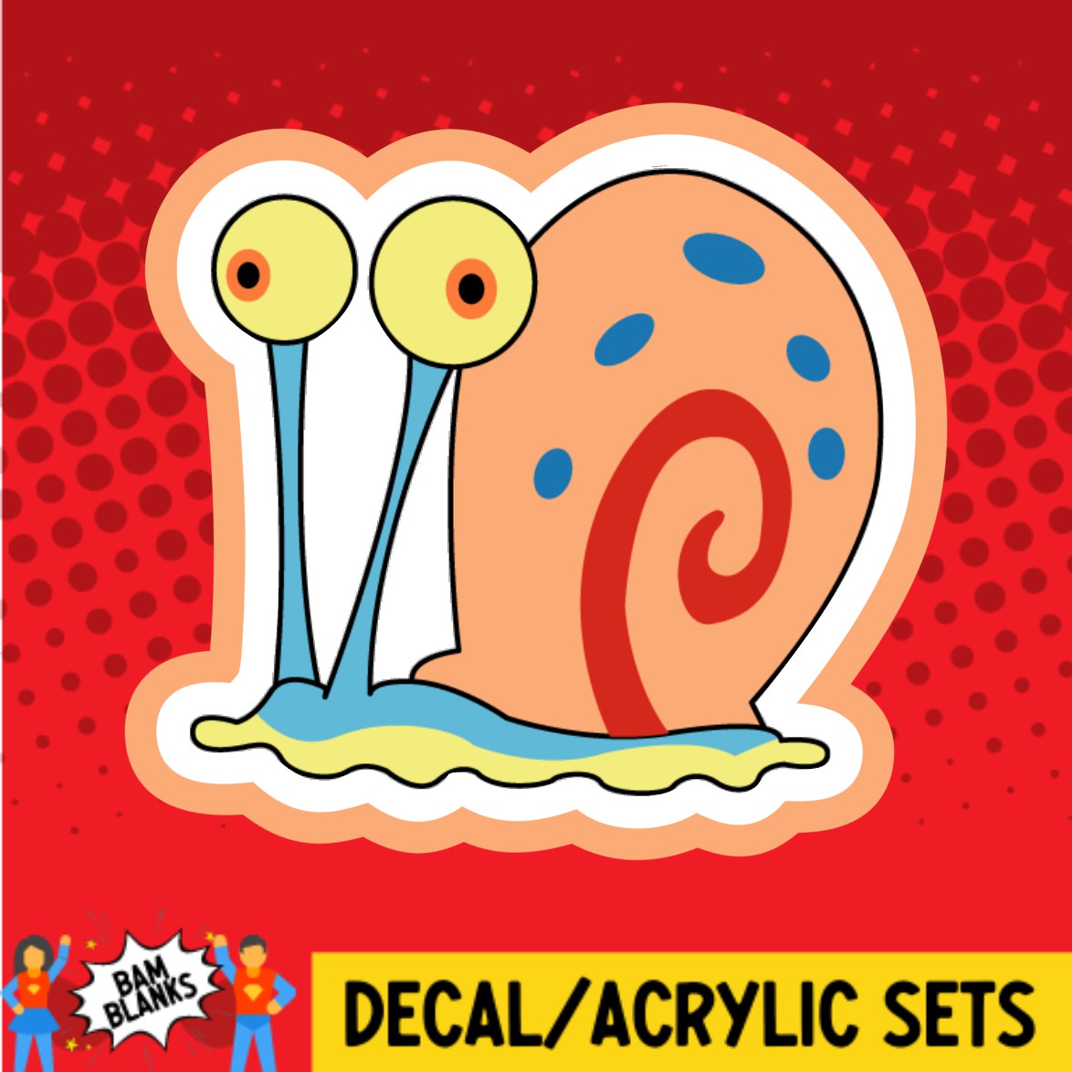 Sea Snail - DECAL AND ACRYLIC SHAPE #DA02480 – BAM Blanks and More