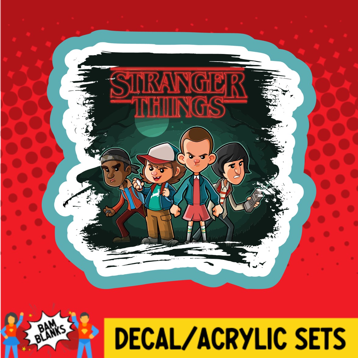 Strange Characters - DECAL AND ACRYLIC SHAPE #DA03277 – BAM Blanks and More