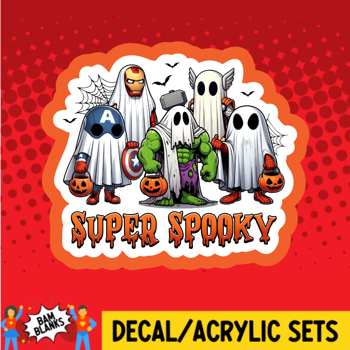 Super Spooky Halloween Avengers - DECAL AND ACRYLIC SHAPE #DA03219 ...