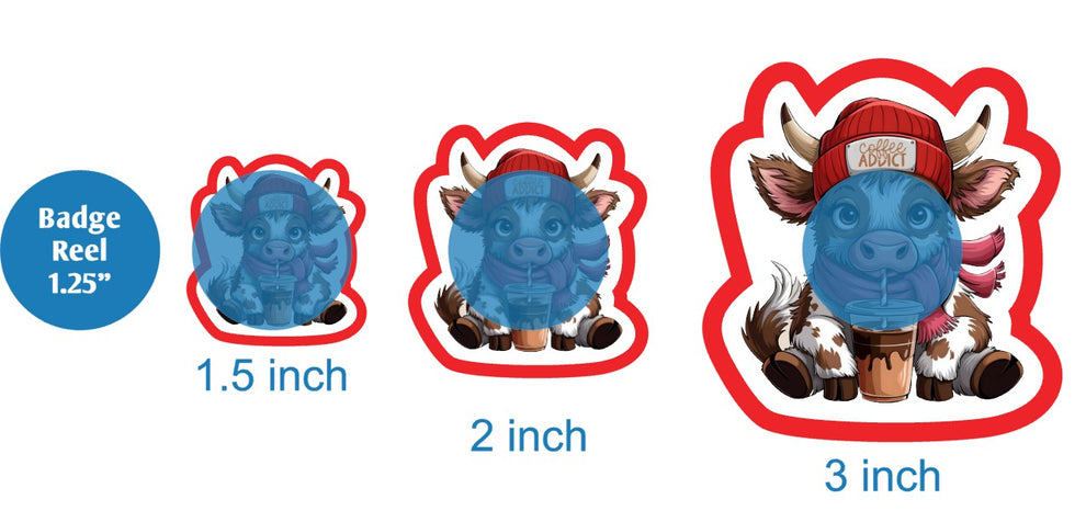 Coffee Addict Highland Cow - DECAL AND ACRYLIC SHAPE #DA03648 – BAM ...