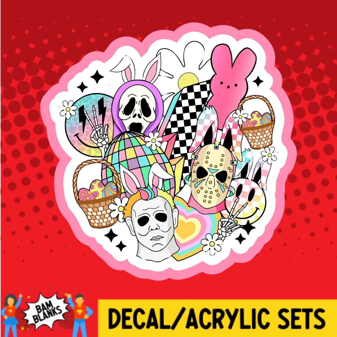 Easter Horror Cluster - DECAL AND ACRYLIC SHAPE #DA01949 – BAM Blanks ...