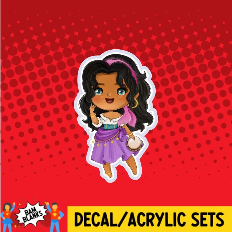 Gypsy Princess - DECAL AND ACRYLIC SHAPE #DA01957 – BAM Blanks and More