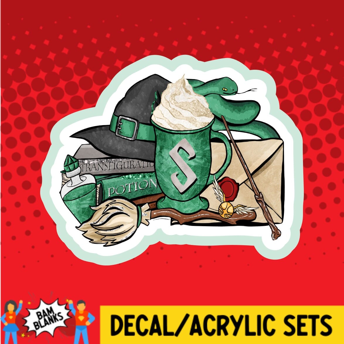 HP Snake House - DECAL AND ACRYLIC SHAPE #DA01843 – BAM Blanks and More