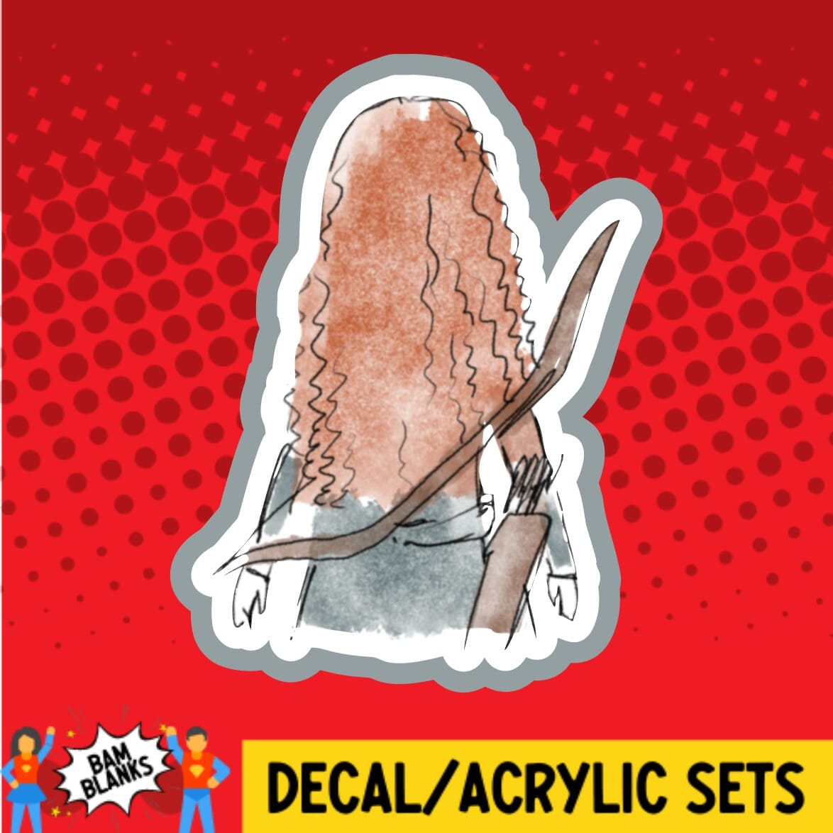 Scottish Princess Back View - DECAL AND ACRYLIC SHAPE #DA02010 – BAM ...