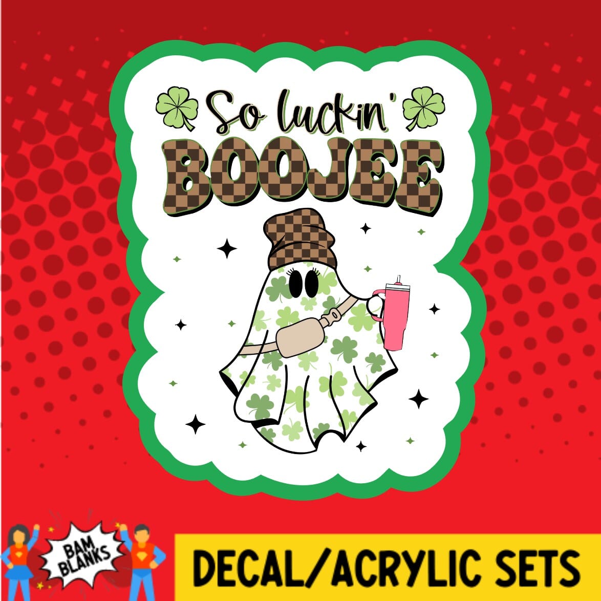 So Luckin Boojee Ghost - DECAL AND ACRYLIC SHAPE #DA01930 – BAM Blanks ...
