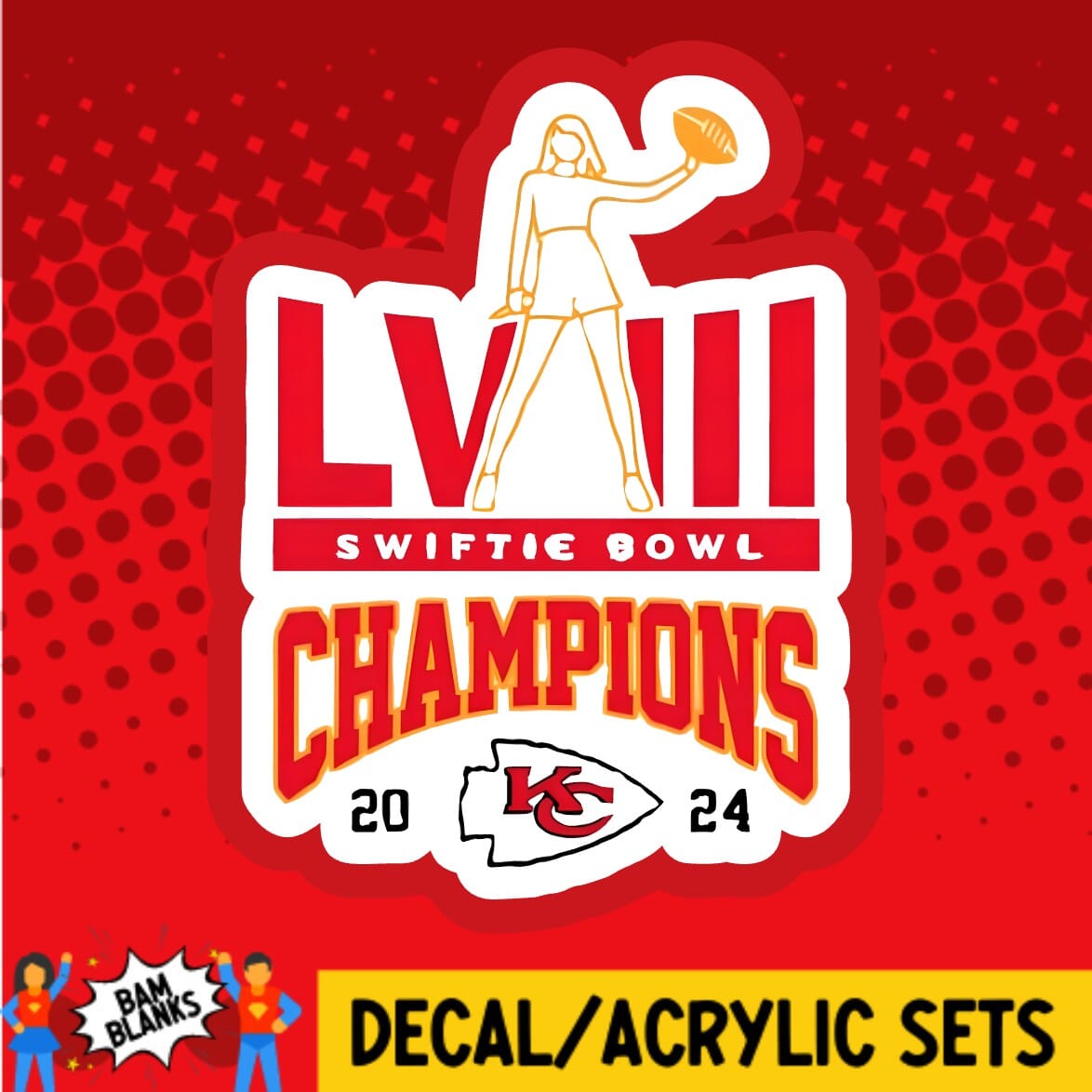 Swiftie Bowl Champs - DECAL AND ACRYLIC SHAPE #DA02065 – BAM Blanks and ...