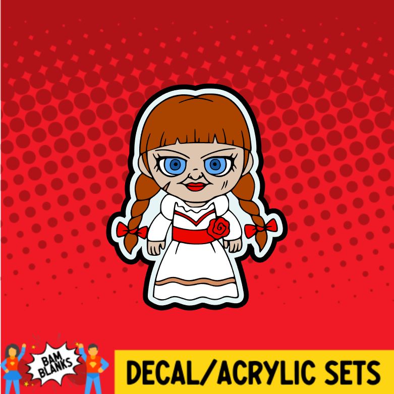 Annabelle - DECAL AND ACRYLIC SHAPE #DA01001 – BAM Blanks and More