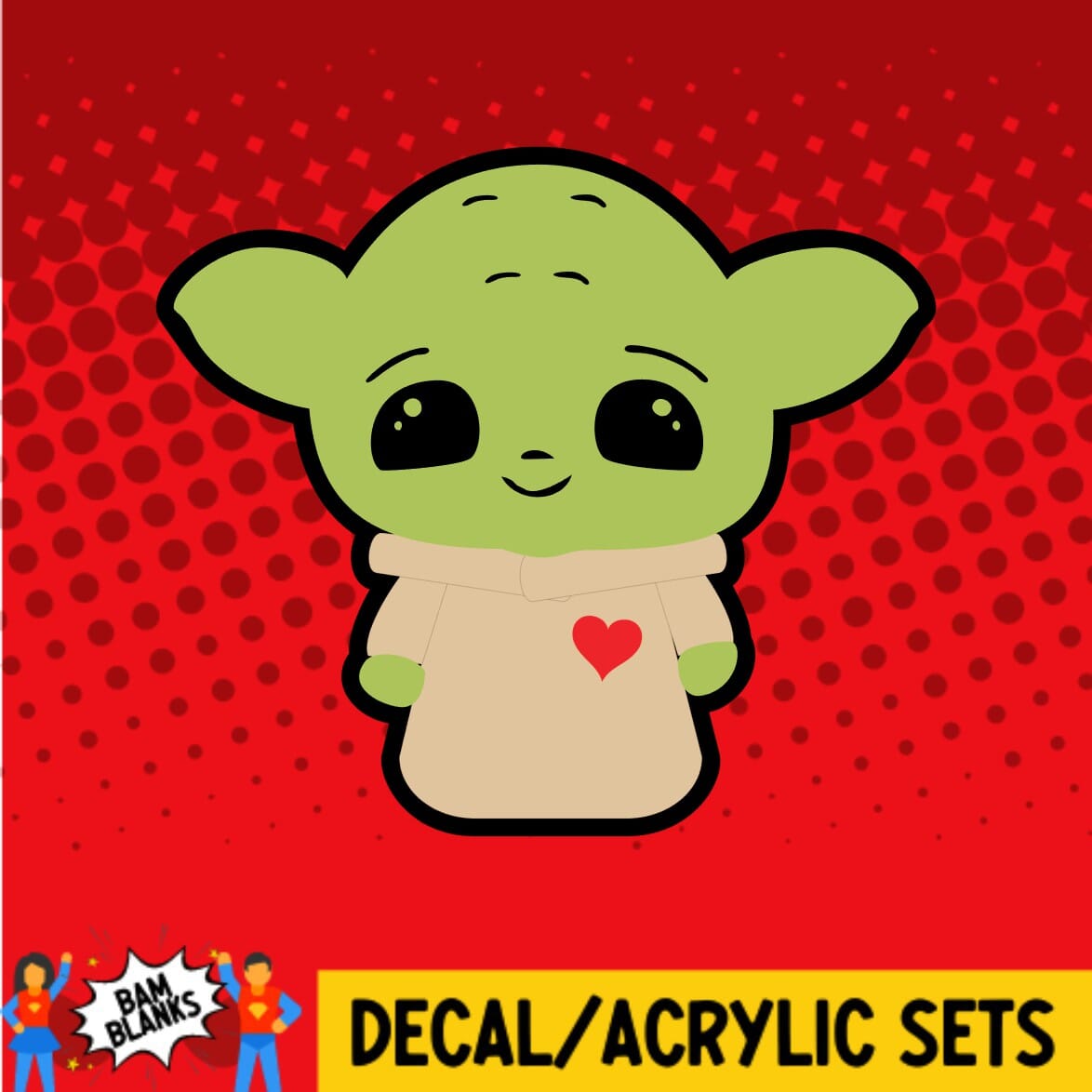 Baby Alien 3 - DECAL AND ACRYLIC SHAPE #DA01005 – BAM Blanks and More