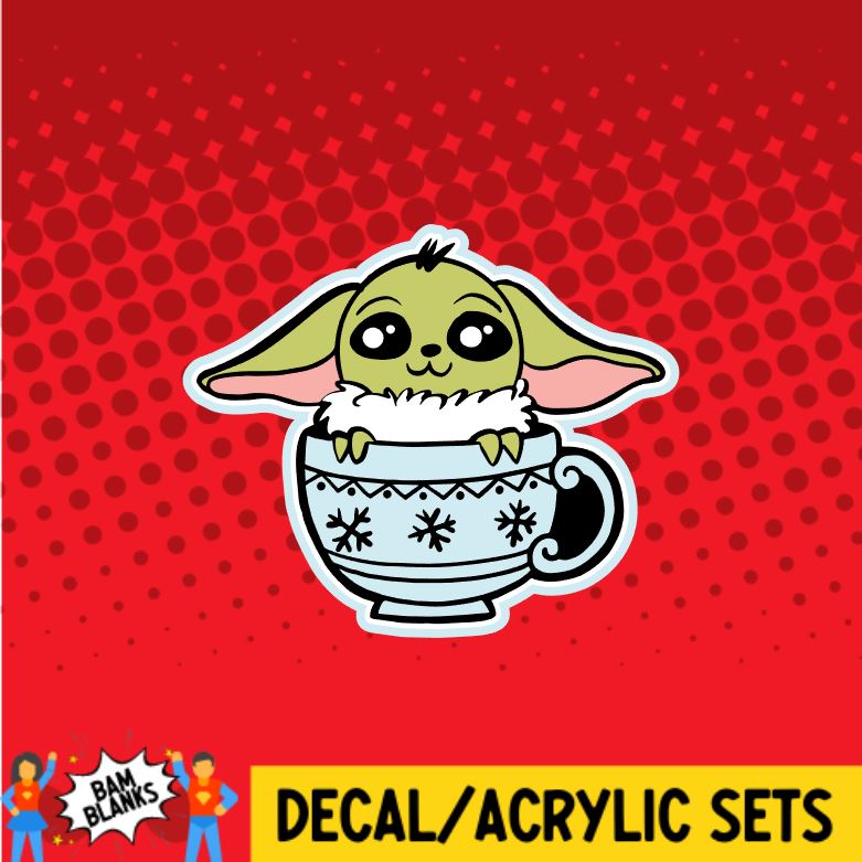 Baby Alien Mug - DECAL AND ACRYLIC SHAPE #DA01006 – BAM Blanks and More