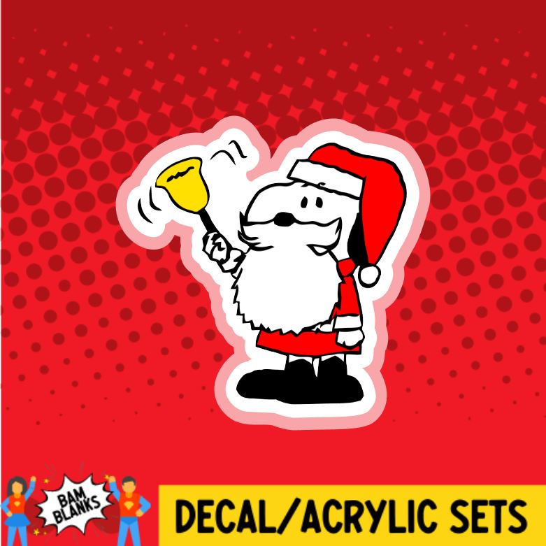 Beagle Santa - DECAL AND ACRYLIC SHAPE #DA01018 – BAM Blanks and More