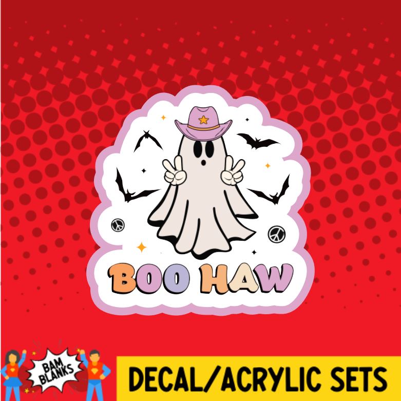 Boo Haw - DECAL AND ACRYLIC SHAPE #DA0468 – BAM Blanks and More
