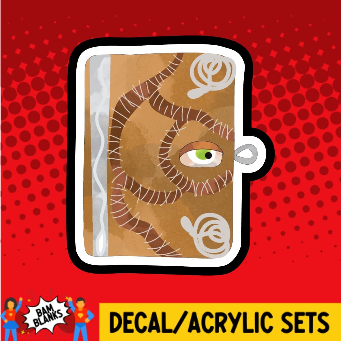 Boooook - DECAL AND ACRYLIC SHAPE #DA0208 – BAM Blanks and More