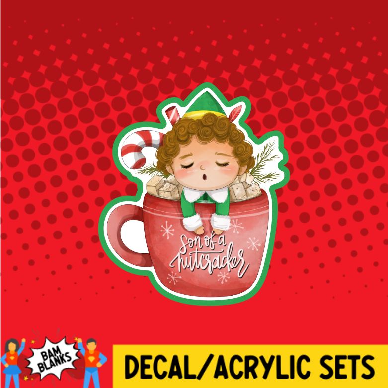 Buddy Christmas Mug - DECAL AND ACRYLIC SHAPE #DA01027 – BAM Blanks and ...