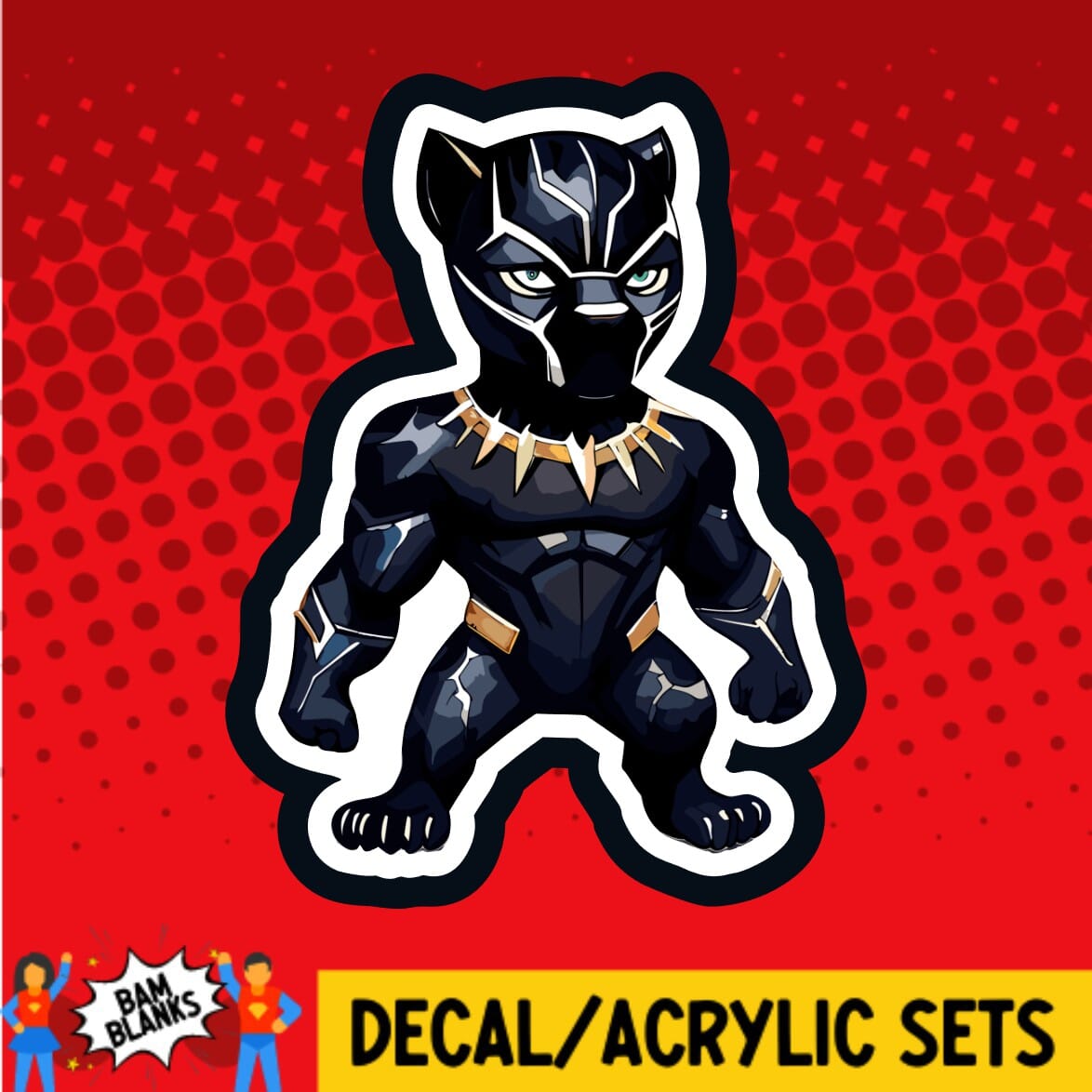 Cat Superhero - DECAL AND ACRYLIC SHAPE #DA01430 – BAM Blanks and More