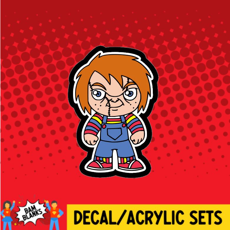 Chucky - DECAL AND ACRYLIC SHAPE #DA01111 – BAM Blanks and More