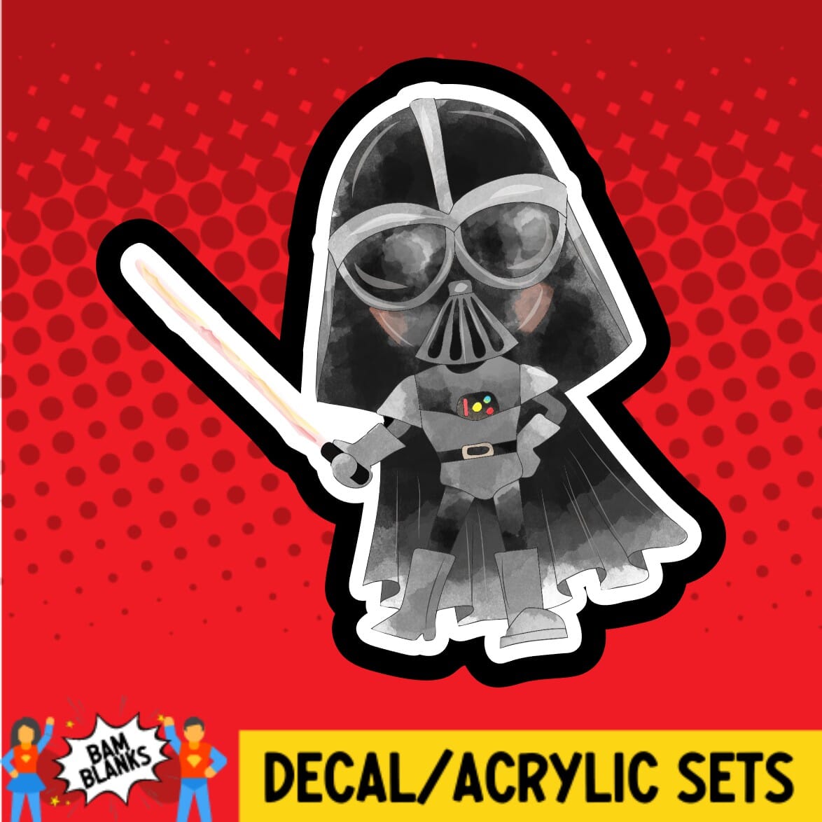 Dark Villain 3 - DECAL AND ACRYLIC SHAPE #DA01370 – BAM Blanks and More