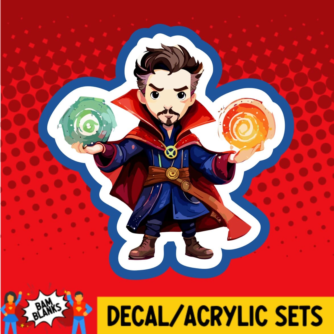 Dr Superhero - DECAL AND ACRYLIC SHAPE #DA01425 – BAM Blanks and More