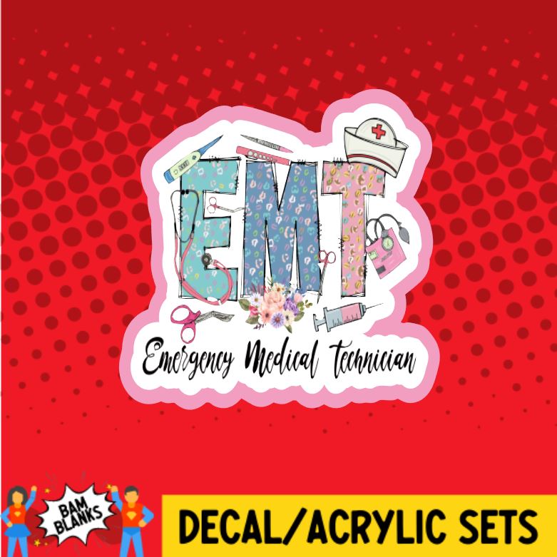 EMT - DECAL AND ACRYLIC SHAPE #DA0082 – BAM Blanks and More