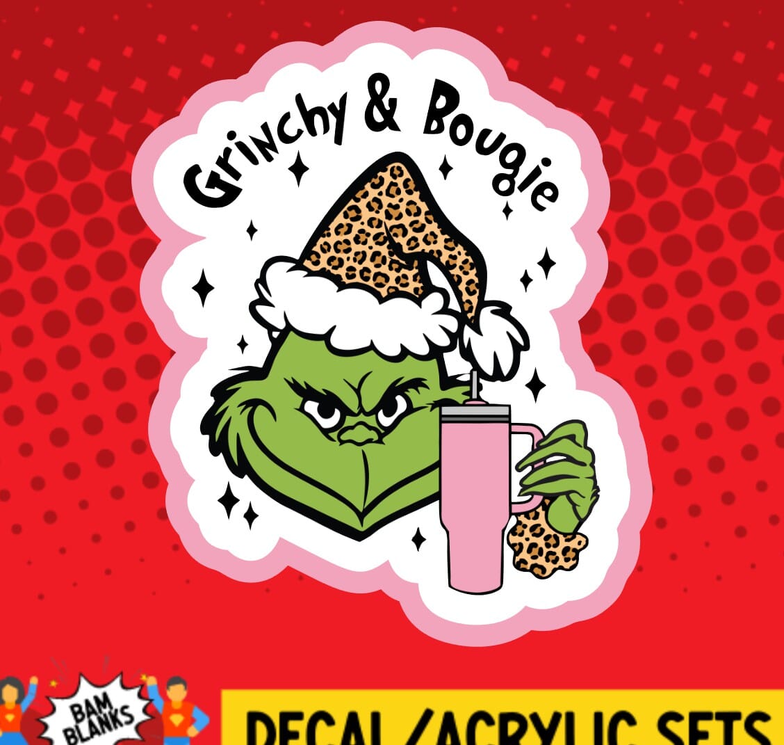 G and Bougie - DECAL AND ACRYLIC SHAPE #DA01544 – BAM Blanks and More