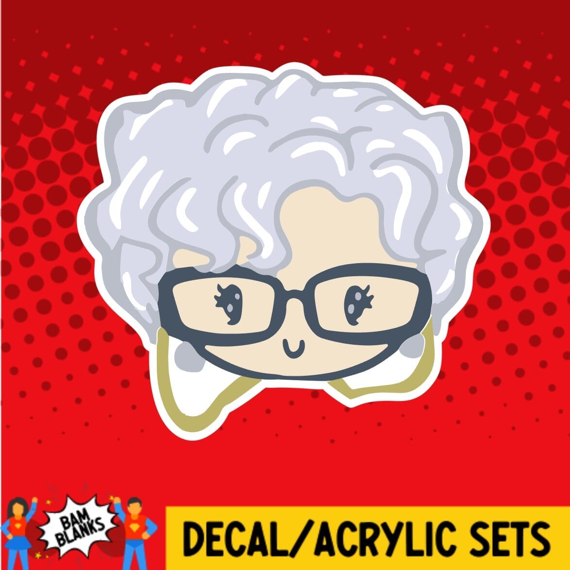 GG Sophia - DECAL AND ACRYLIC SHAPE #DA01119 – BAM Blanks and More