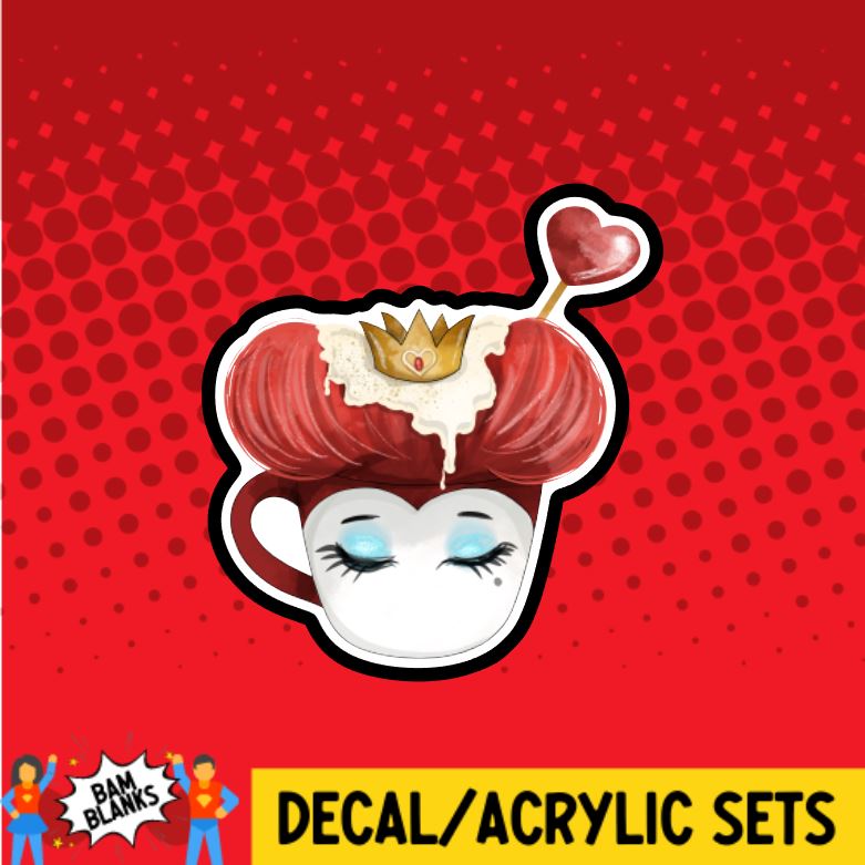 Heart Queen Mug - DECAL AND ACRYLIC SHAPE #DA01046 – BAM Blanks and More