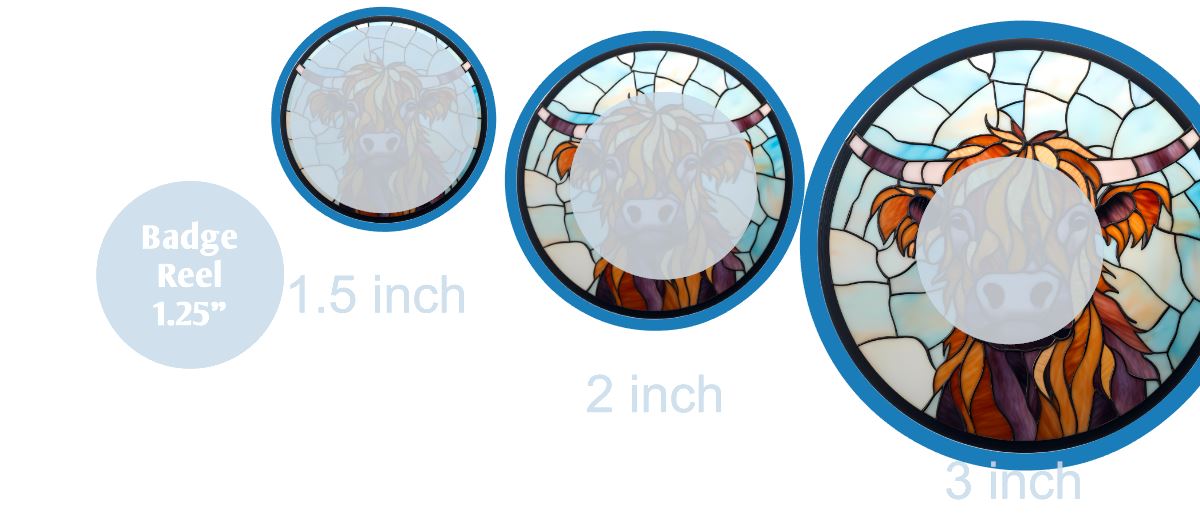 Highland Cow Stain Glass 2 - DECAL AND ACRYLIC SHAPE #DA01231 – BAM ...