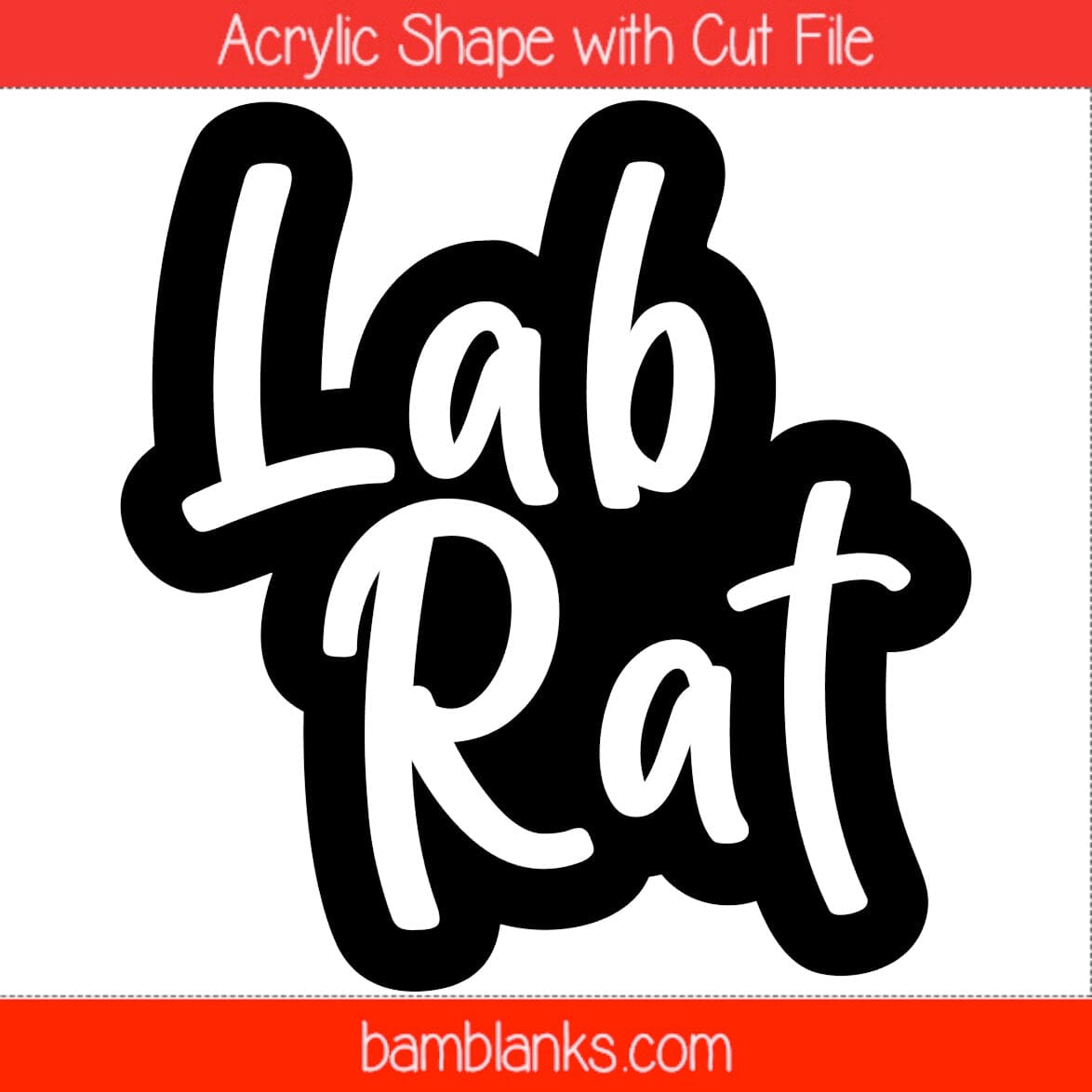 Lab Rat - Acrylic Shape #1297 – BAM Blanks and More