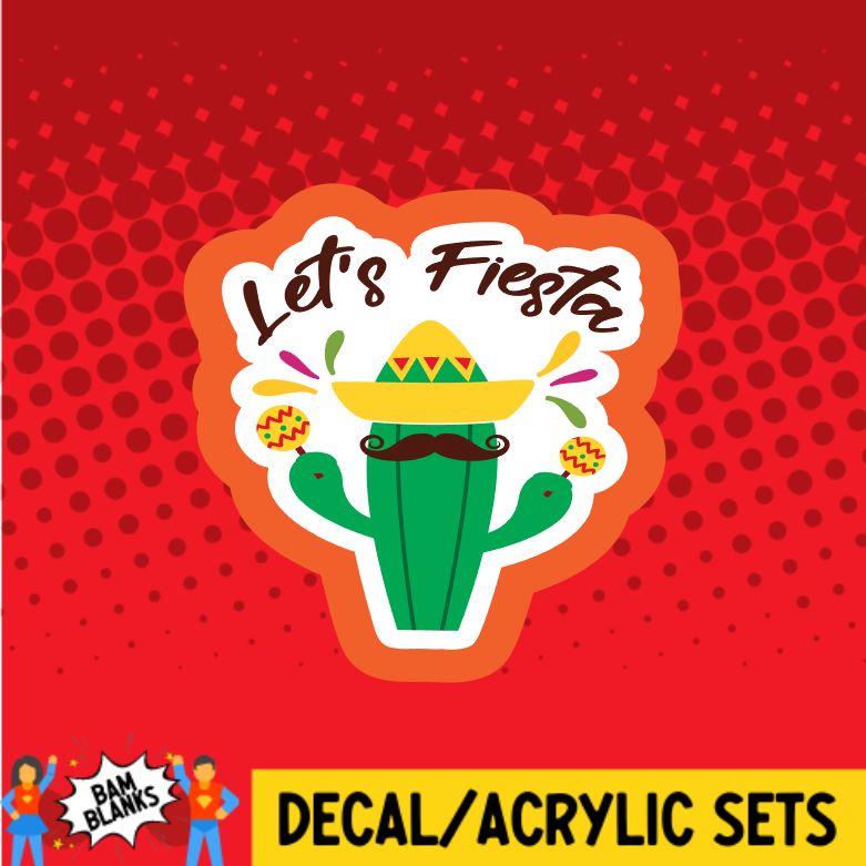 Let's Fiesta - DECAL AND ACRYLIC SHAPE #DA0734 – BAM Blanks and More