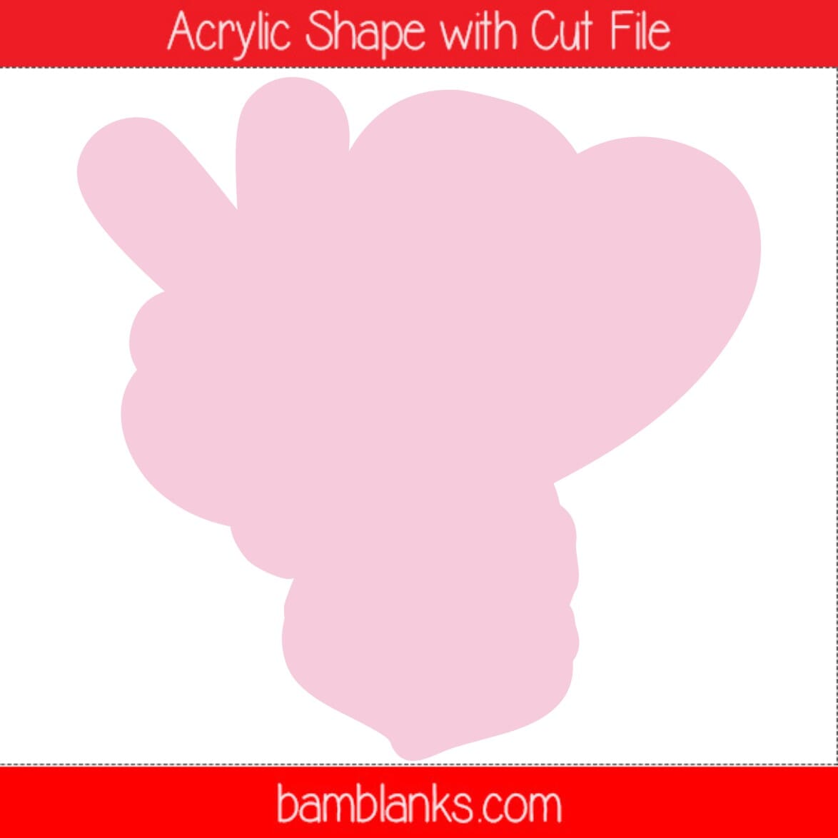 Peace Love Green Monster (Fan Art) - Acrylic Shape #1888 – BAM Blanks ...