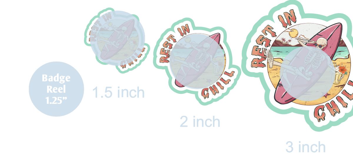Rest in Chill - DECAL AND ACRYLIC SHAPE #DA0904 – BAM Blanks and More