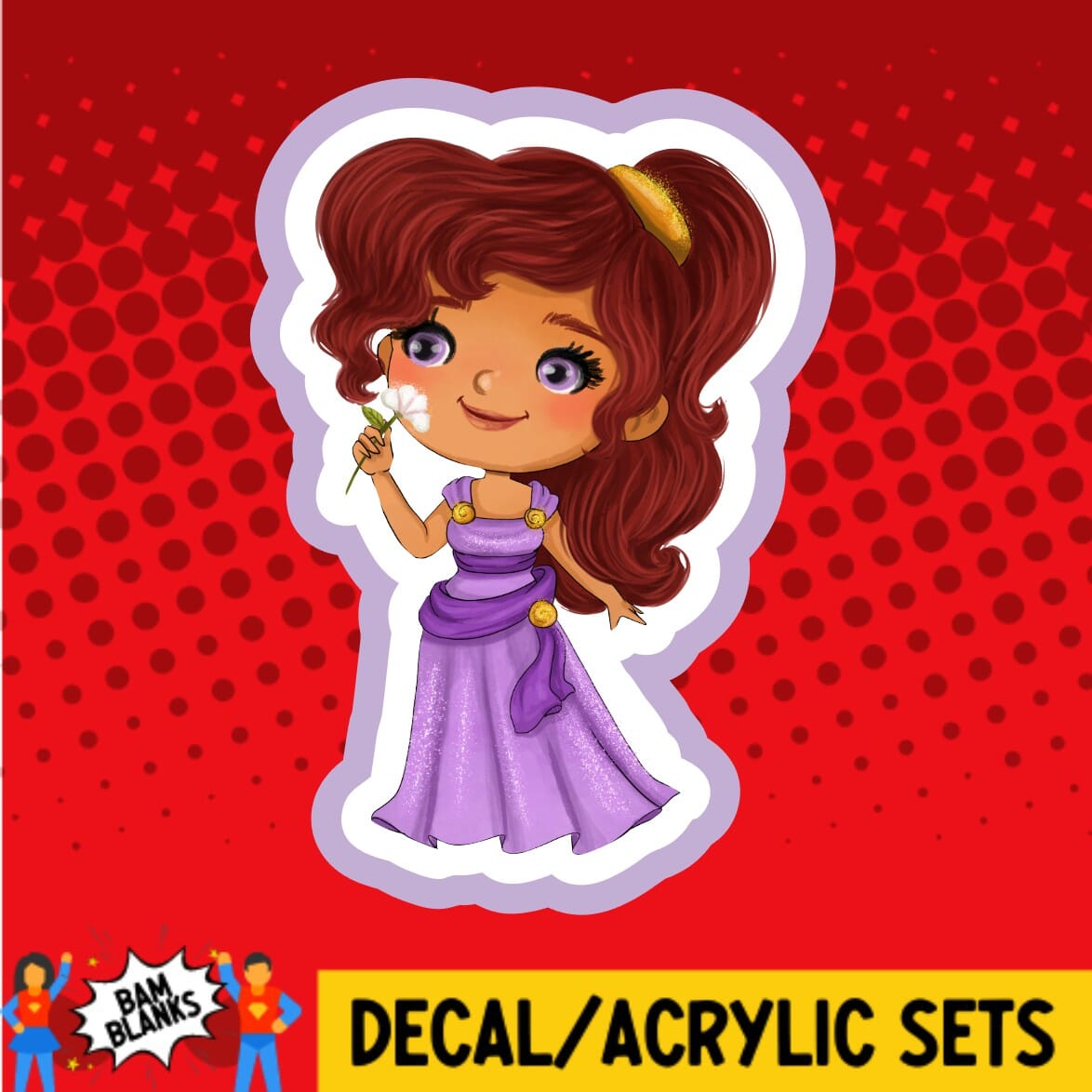 Roman Princess - DECAL AND ACRYLIC SHAPE #DA01382 – BAM Blanks and More