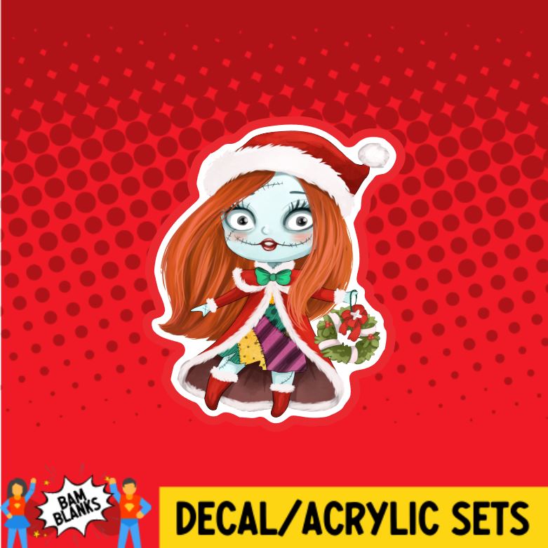 Sally Christmas - DECAL AND ACRYLIC SHAPE #DA01071 – BAM Blanks and More