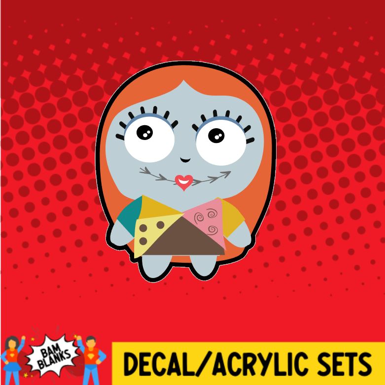 Sally - DECAL AND ACRYLIC SHAPE #DA01069 – BAM Blanks and More
