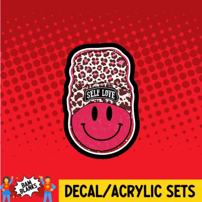 Self Love Smiley - DECAL AND ACRYLIC SHAPE #DA0799 – BAM Blanks and More
